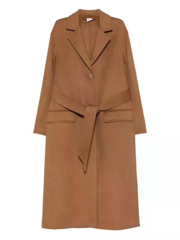 Aspesi Belted Wool Coat - Brown