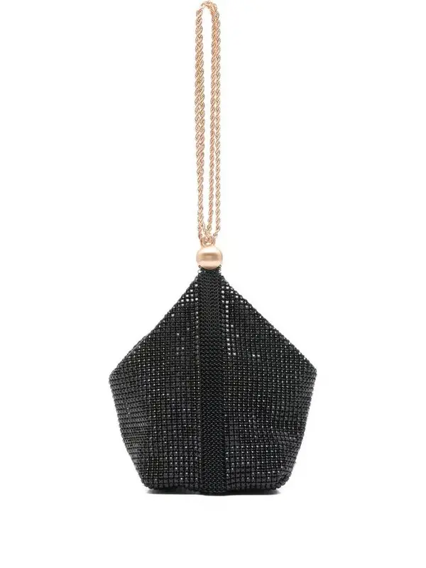 Cult Gaia Rue Beaded Chain Mini Bag - Black