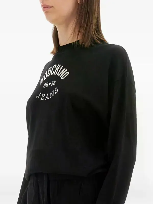 Moschino Logo Knitwear - Black