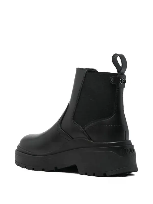 Liu Jo Leather Block Heel Boots