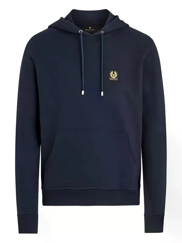 Belstaff Logo-patch Hoodie - Blue