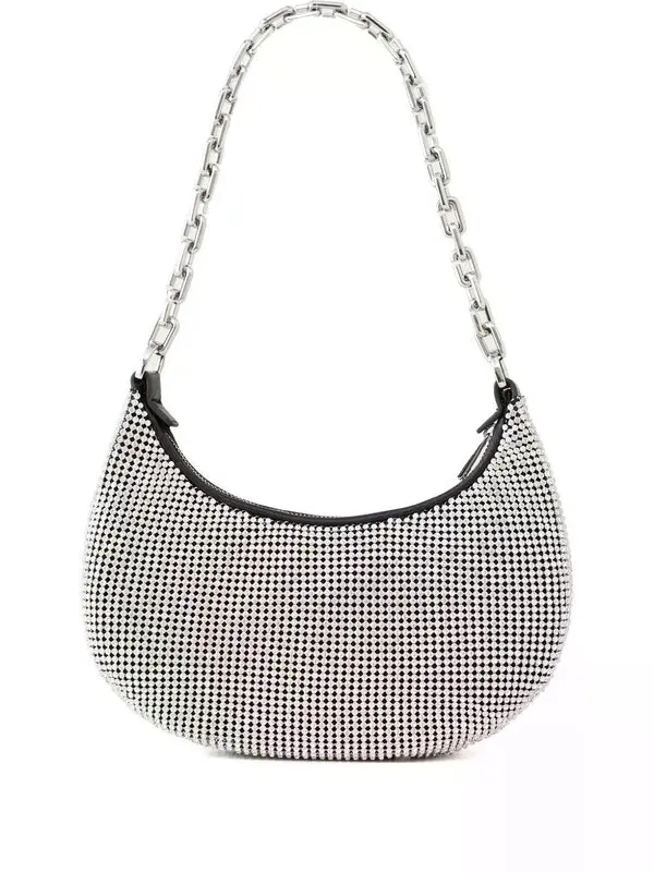 Marc Jacobs The Curve Crystal-embellished Shoulder Bag - Silver