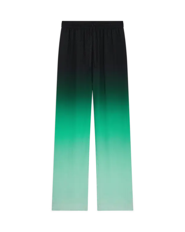 Casablanca Gradient Ping Pong Jacquard Silk Trousers - Multicolor