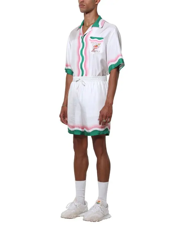 Casablanca Le Jeu De Ping Pong Silk Shorts