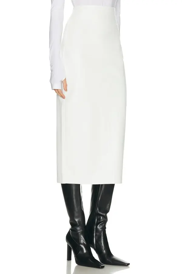 Norma Kamali Straight Midcalf Skirt