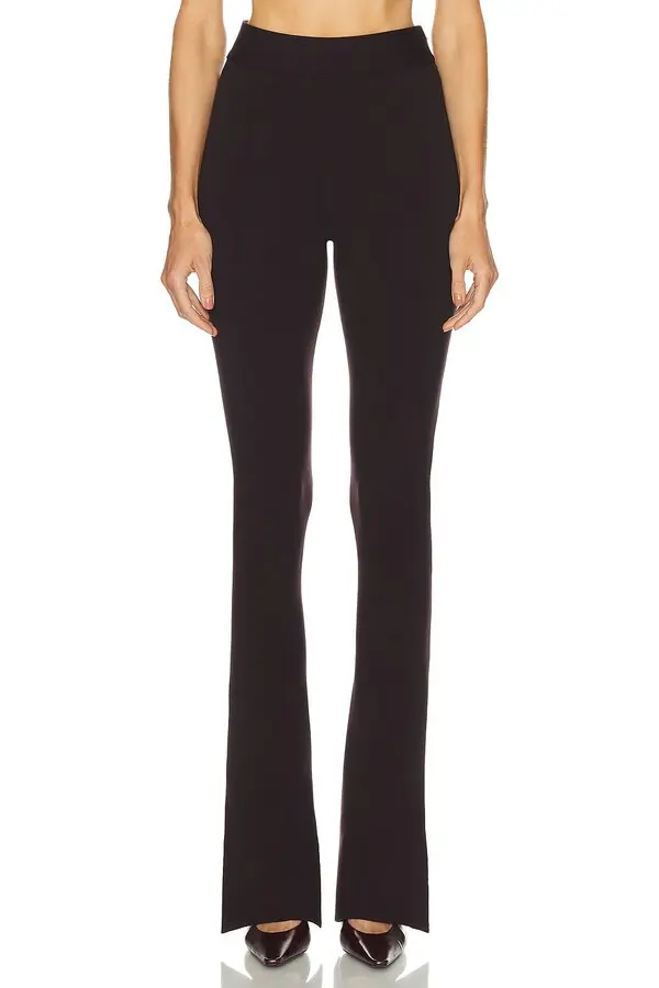 COURREGES Double Hem Interlock Pant - Burgundy