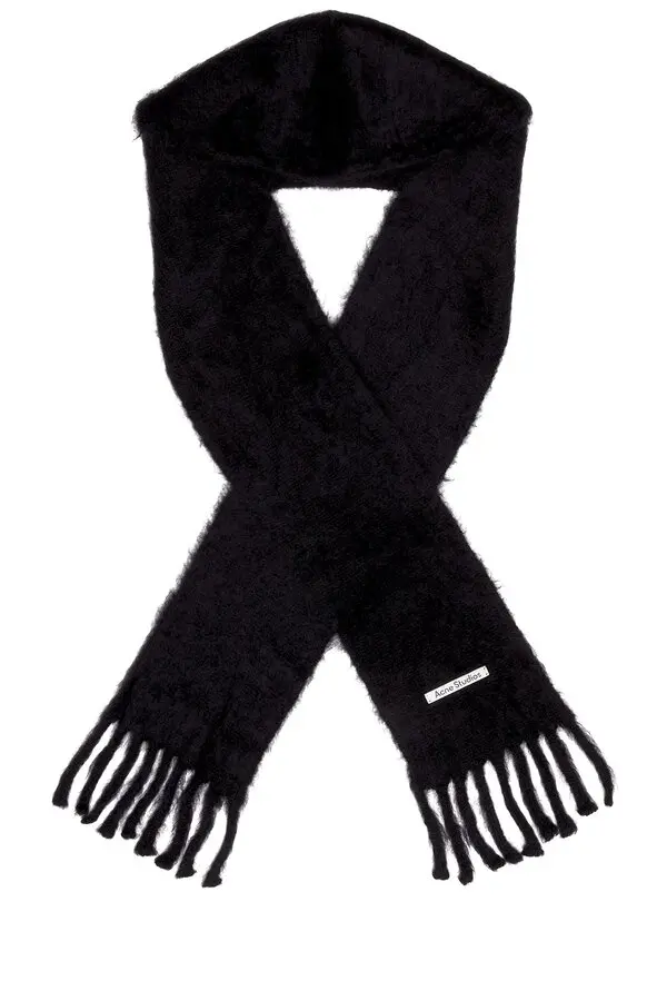 Acne Studios Hooded Scarf - Black