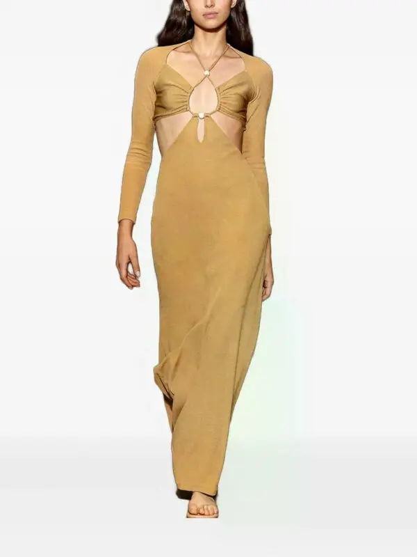 PatBO Embellished Cut-out Maxi Dress