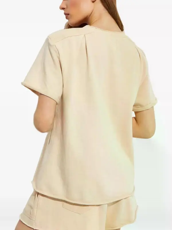 IXIAH Signature Embroidered T-shirt - Neutrals