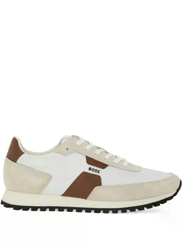 BOSS Panelled Sneakers - White