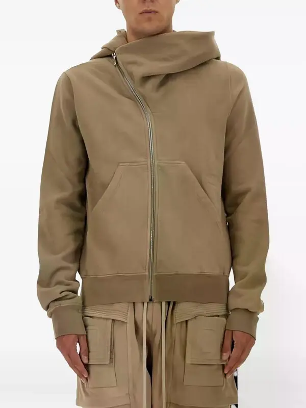 Rick Owens Concordians Mountain Asymmetrical-zipper Hoodie