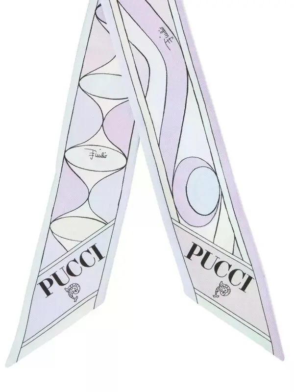 Emilio Pucci Logo Graphic Scarf