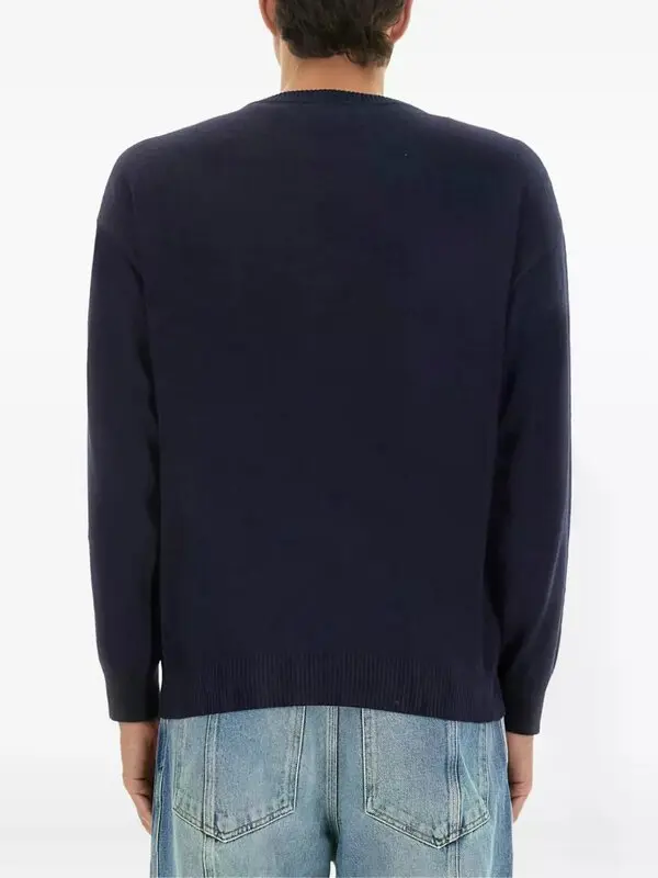 Moschino Logo-embroidered Crew-neck Sweater