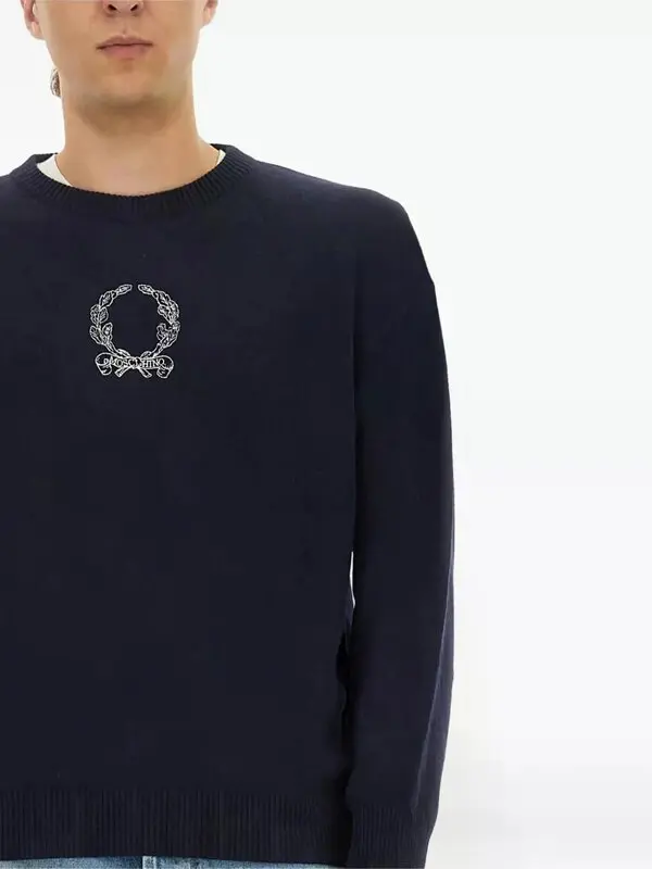 Moschino Logo-embroidered Crew-neck Sweater