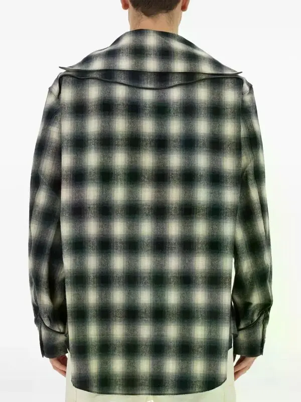 AIE Plaid-check Hooded Shirt