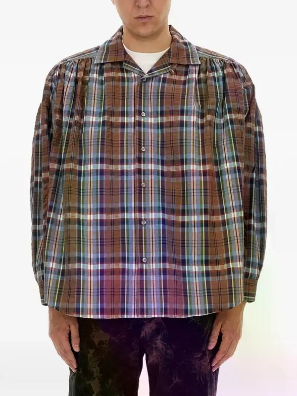 AIE Checked Cotton Shirt - Blue