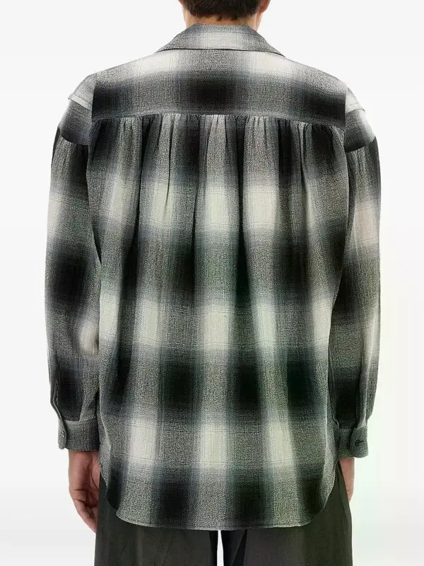 AIE Plaid-check Cotton Shirt - White