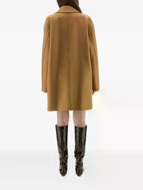 Moschino Double-breasted Coat - Brown