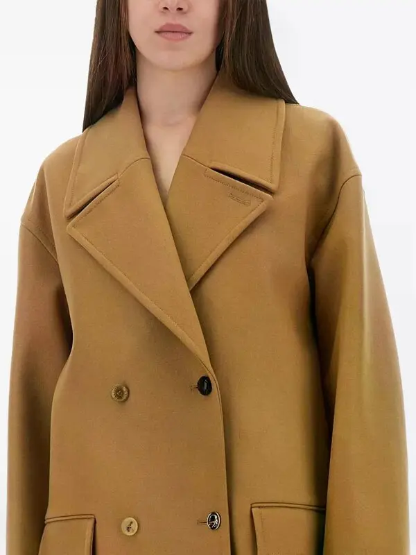 Moschino Double-breasted Coat - Brown