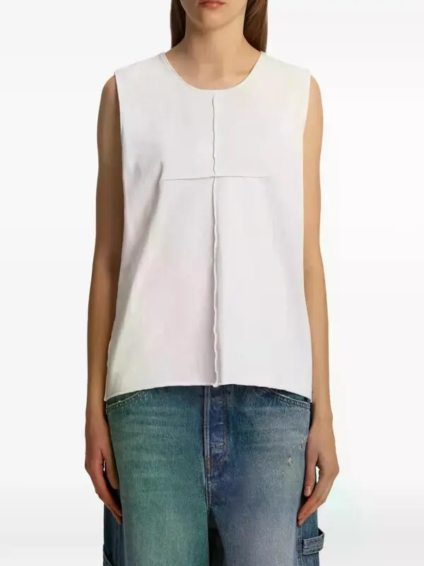 Khaite Allo Sleeveless Vest - White