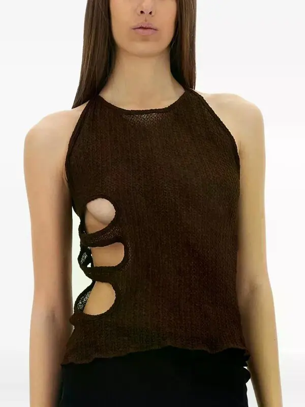 SELIA RICHWOOD Lily Cut-out Halter Top