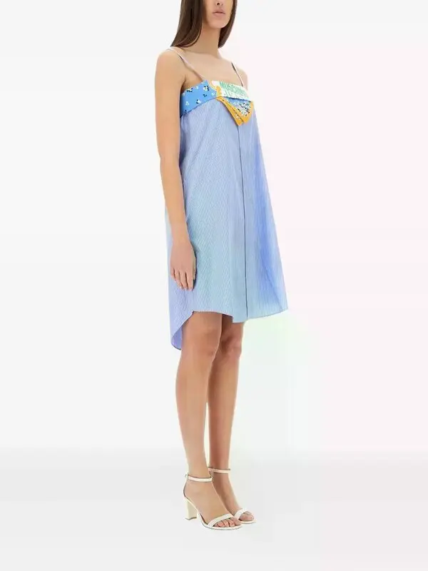 Moschino Striped Midi Dress - Blue