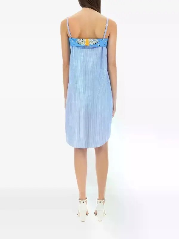 Moschino Striped Midi Dress - Blue