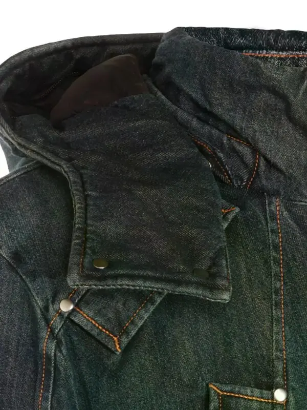 Moose Knuckles Hooded Denim Jacket