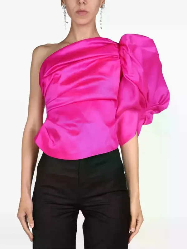 ANOUKI One-shoulder Puff-sleeve Top