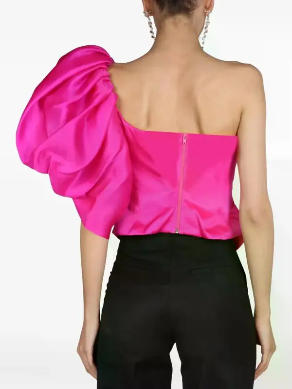 ANOUKI One-shoulder Puff-sleeve Top