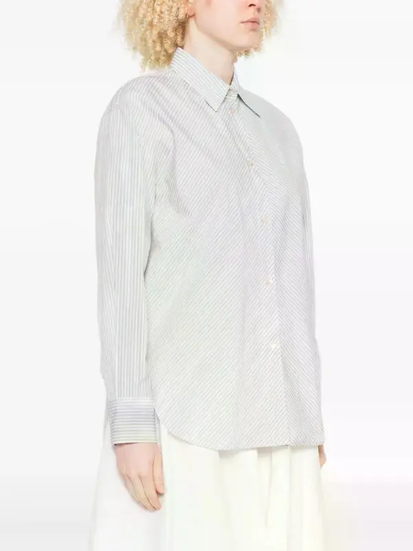 FORTE_FORTE Striped Cotton Shirt