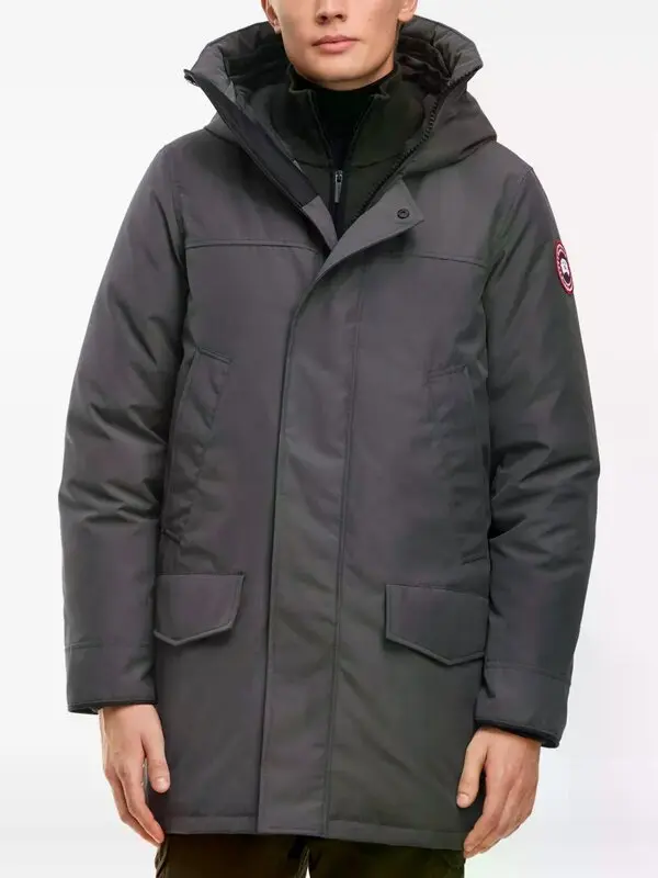 Canada Goose Hooded Jacket With Patch Detail - Grey