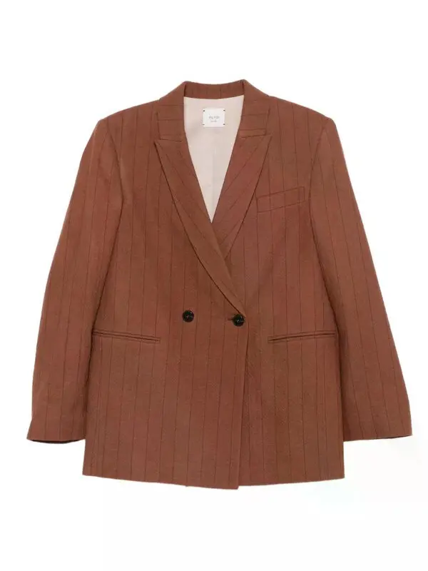 ALYSI Paneled Pinstripe Blazer
