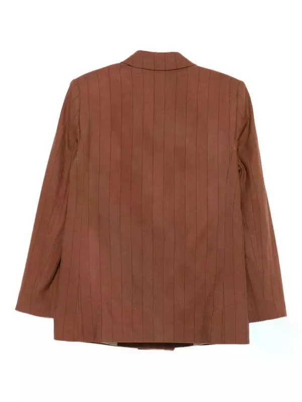 ALYSI Paneled Pinstripe Blazer