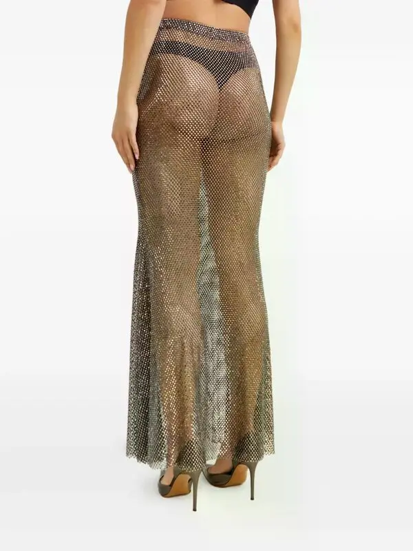 SANTA BRANDS Crystal-mesh Long Skirt