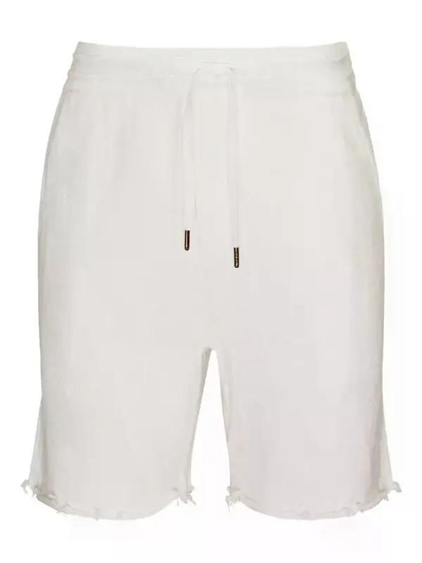 SEROYA Chris Frayed-hem Shorts - White