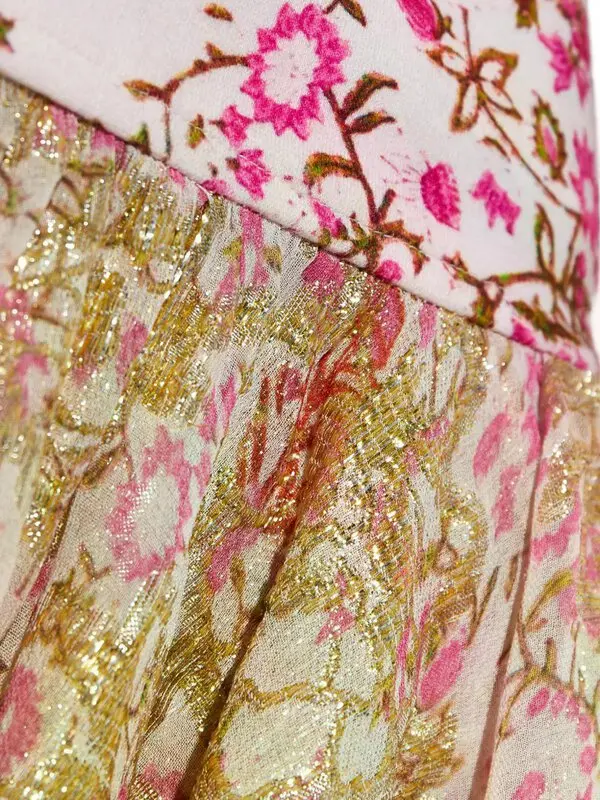 Hemant & Nandita Hera Floral-print Mini Skirt