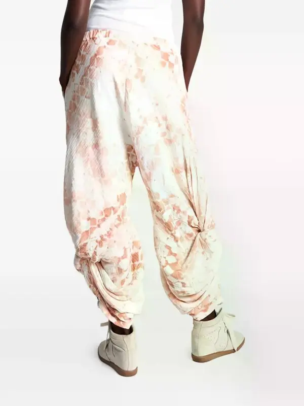 ONETEASPOON Snakeskin Print Harem Trousers