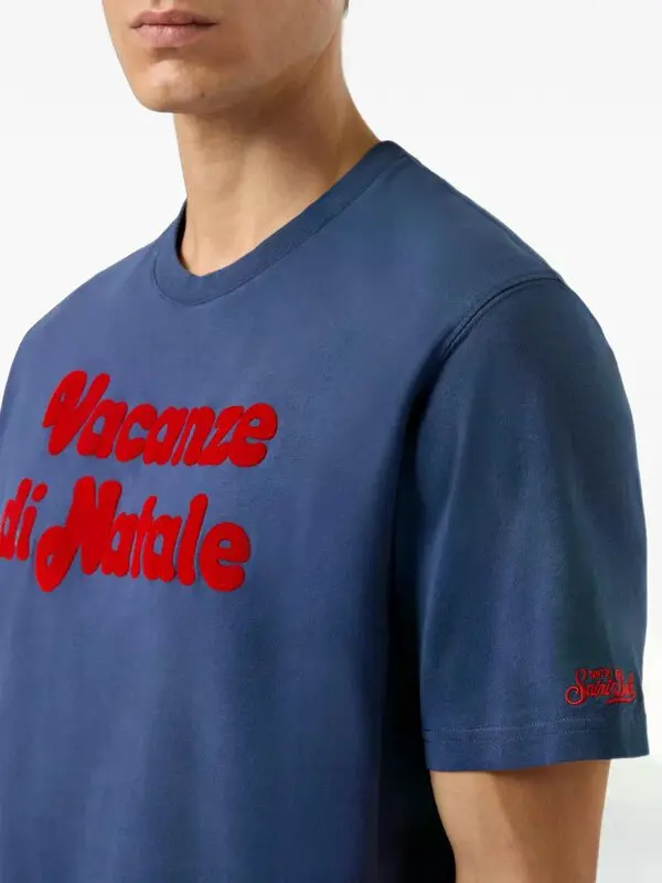 MC2 SAINT BARTH Logo Flock T-shirt