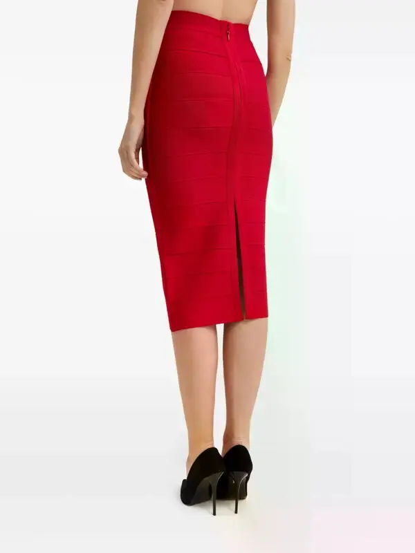 Herve Leger Pencil Midi Skirt