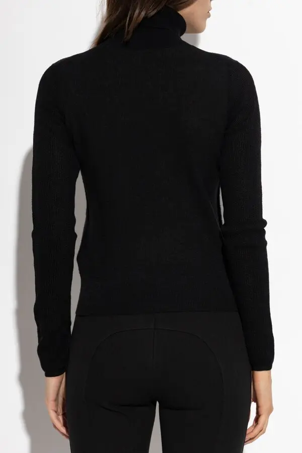 Burberry Turtleneck With Logo Patch