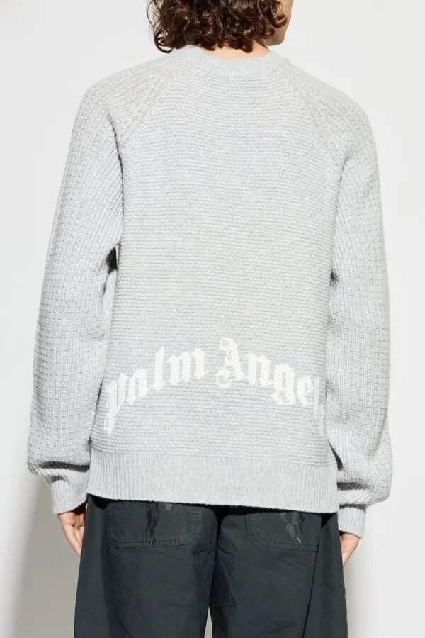 Palm Angels Crew Neck Knit Sweater