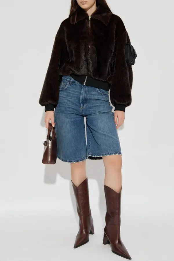 Coperni Faux Fur Bomber Jacket