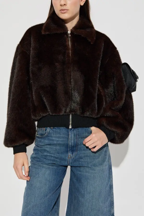 Coperni Faux Fur Bomber Jacket
