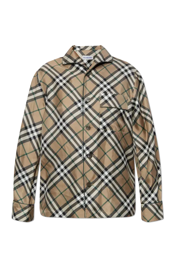 Burberry Check Silk Shirt
