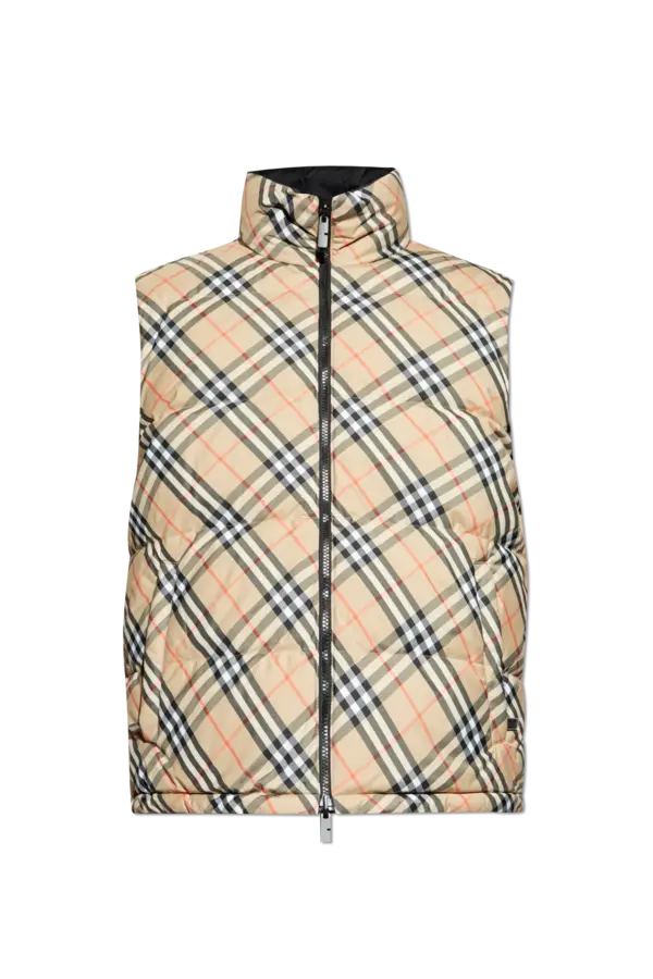 Burberry Reversible Quilted Vest - Beige
