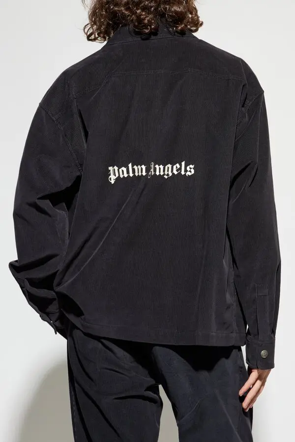 Palm Angels Corduroy Shirt With Pockets