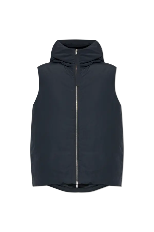 JIL SANDER Quilted Vest With Hood