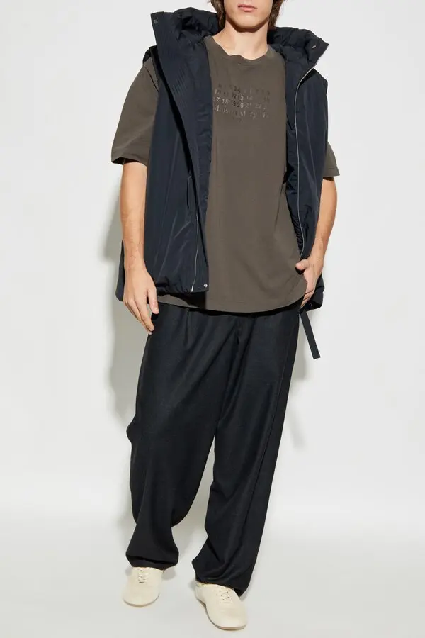 JIL SANDER Quilted Vest With Hood