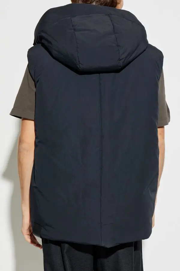 JIL SANDER Quilted Vest With Hood